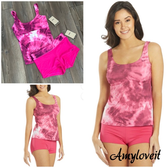 Nike | Swim | Nike Prime Tiedyeprint Scoopneck Tankini Swim Set 32 ...